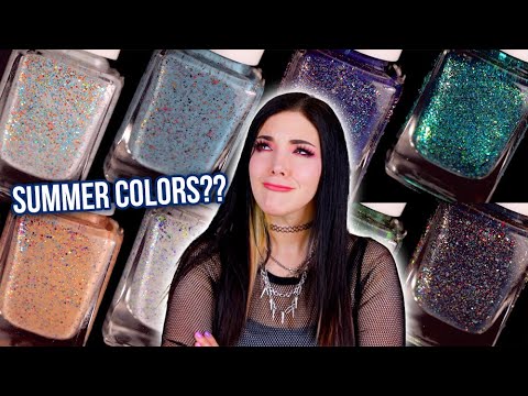 Summer Nail Polish?! Painted Polish At Sea Nauti or Nice Swatch and Review || KELLI MARISSA