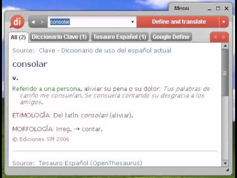 Definición de consolar