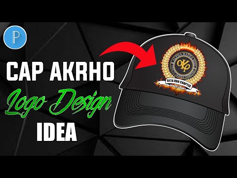 CAP AKRHO LOGO DESIGN |How to create this using your phone|Pixellab #alphakapparho #logodesign