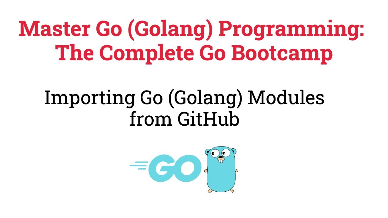 Importing Go (Golang) Modules from GitHub