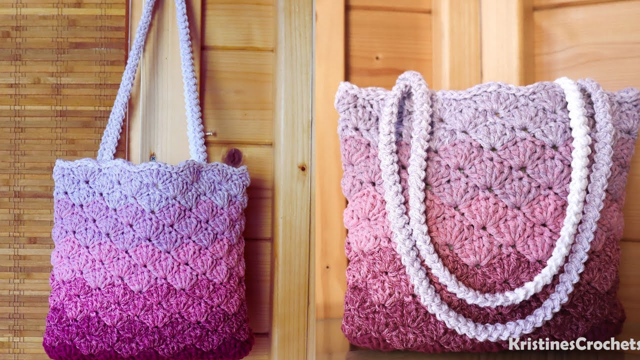 Gradient Shells Crochet Bag Tutorial