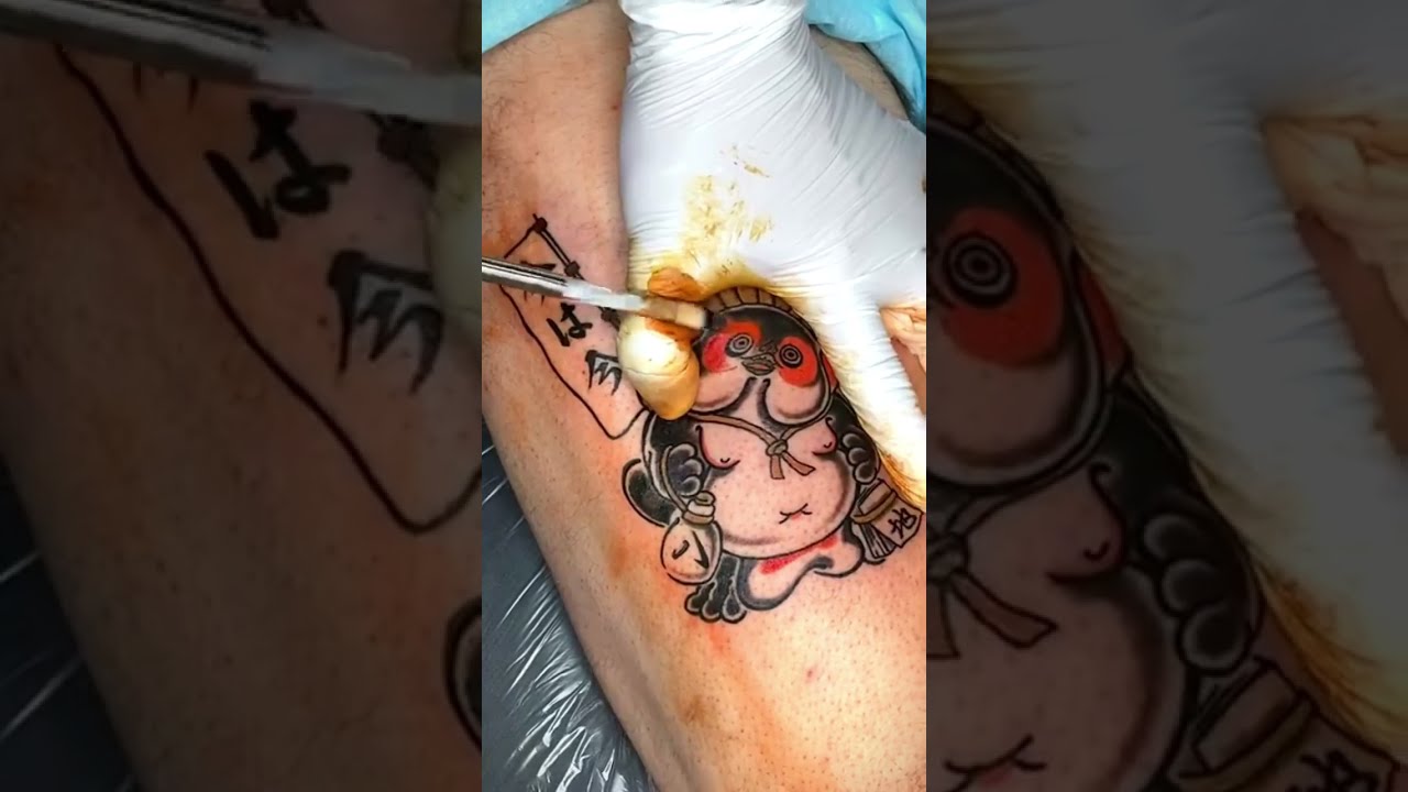 Traditional Japanese Tattoos Made with the Ancestral Tebori Technique  #tattoo #tattoos #tattoojapan