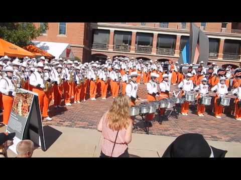 Oklahoma State Marching Band warm-up