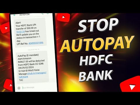 How To Stop Autopay HDFC Bank Account Online in Tamil (e-mandate)