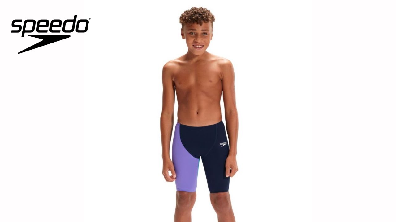 Speedo Fastskin Junior Endurance+ High Waisted Jammer - True Navy, Aquarium and Lilac | ProSwimwear