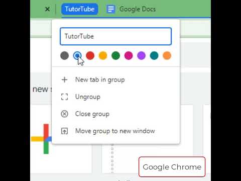 Google Chrome Group Tabs