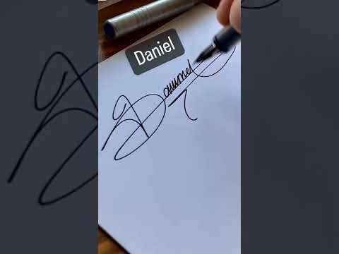 Best signature name of Daniel #short #daniel #signature