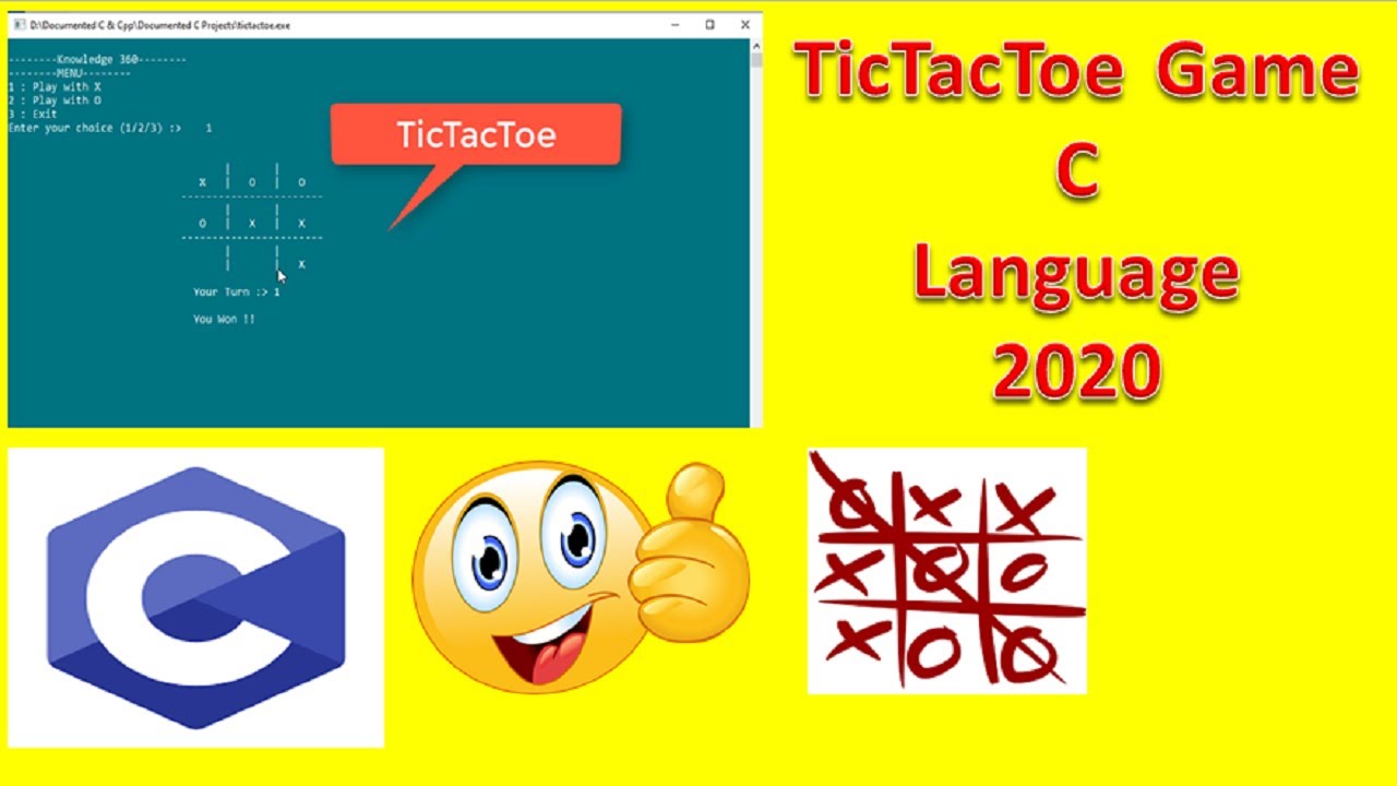 The TicTacToe Game In C Language With Source Code Explanation Free Download || Download C Projects