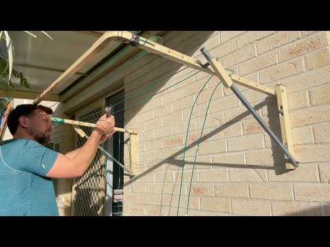 How to restring a clothesline cord