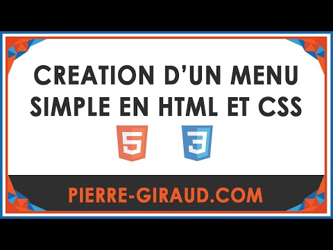 Learn Création d un menu simple en HTML et en CSS - Mind Luster