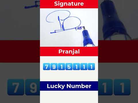 Pranjal Signature and Lucky Number