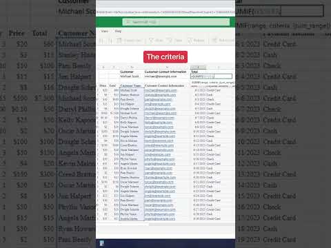 How to use the XLOOKUP & SUMIF functions in Excel!