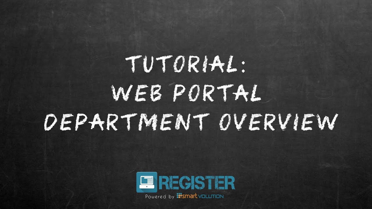 Register Tutorial #18 – Departments Overview