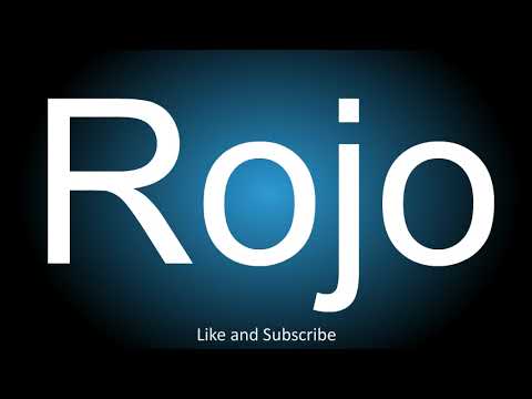 How to correctly pronounce red in Spanish - Rojo.