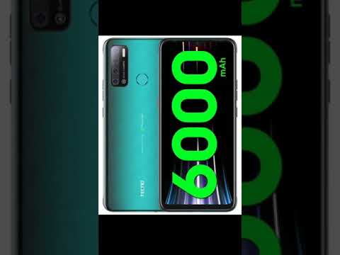 Top 3 6000 mAh Battery phones under 10000 #short