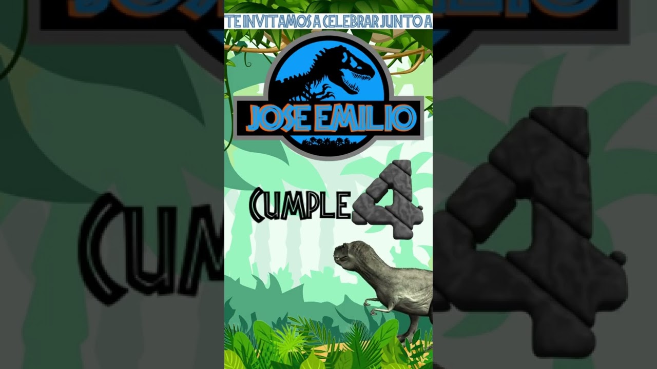 INVITACION JURASSIC KIDS
