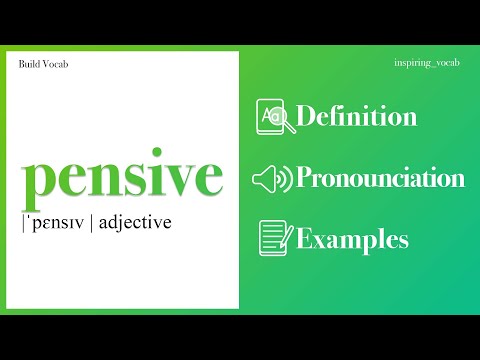 What Does pensive Mean | pensive Meaning with Pronunciation and Example #shorts