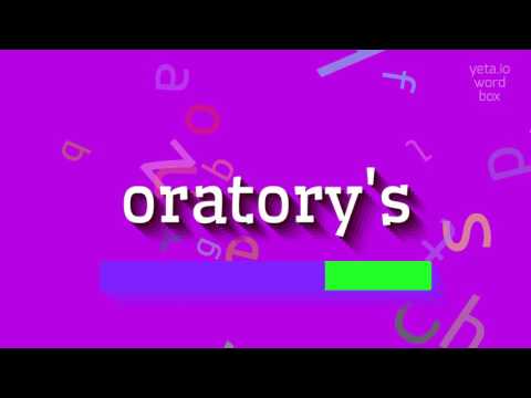 How to say "oratory's"! (High Quality Voices)