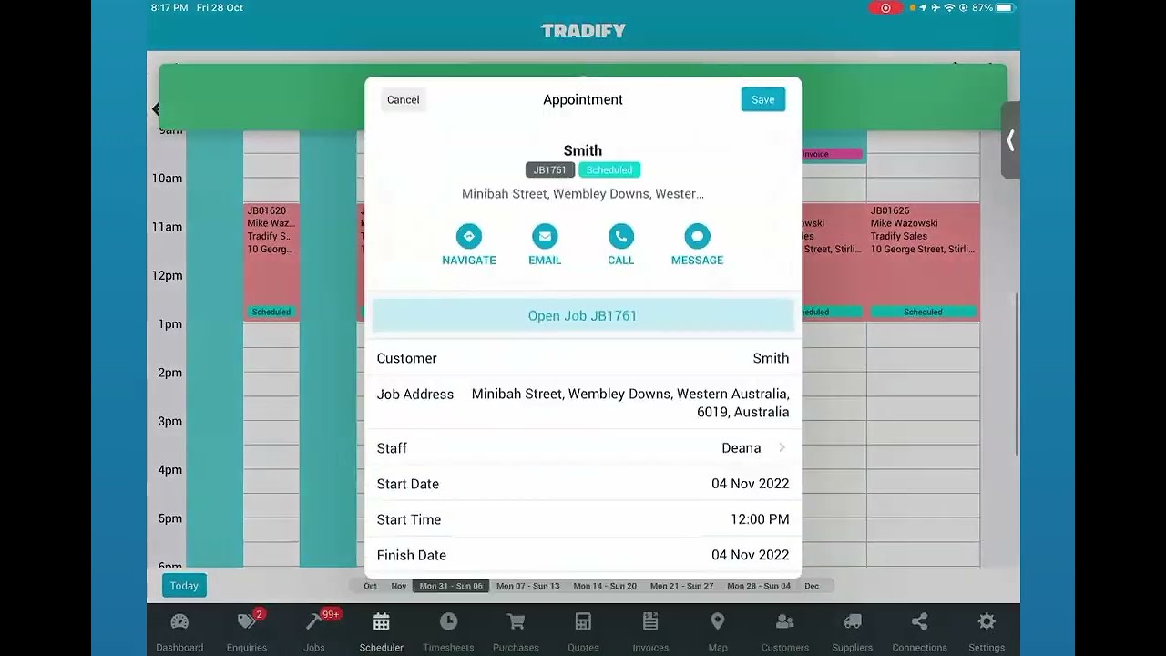 How To Use the Tradify Mobile App (iOS & Android)