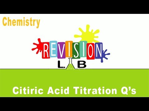 Exam Revision Citric Acid Titration 1