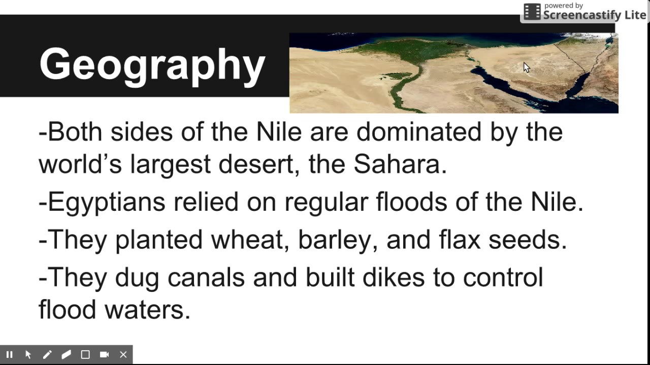 Ancient Egypt Cornell Notes: Slide 3 Geography
