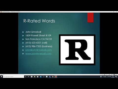 R Rated Words