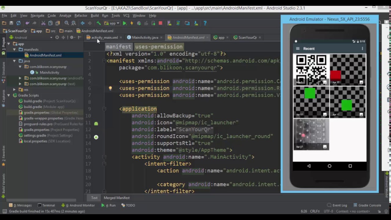 Android QR Code Scanner Tutorial