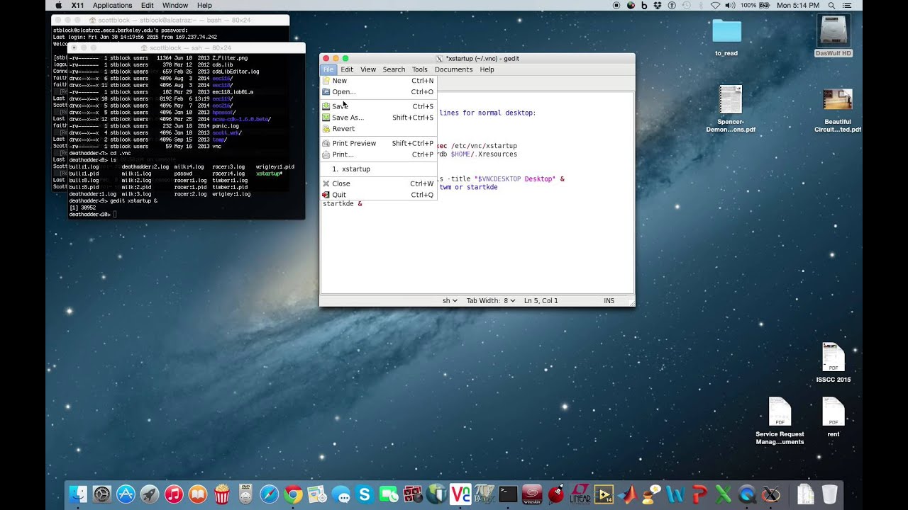 Quick VNC SSH tutorial