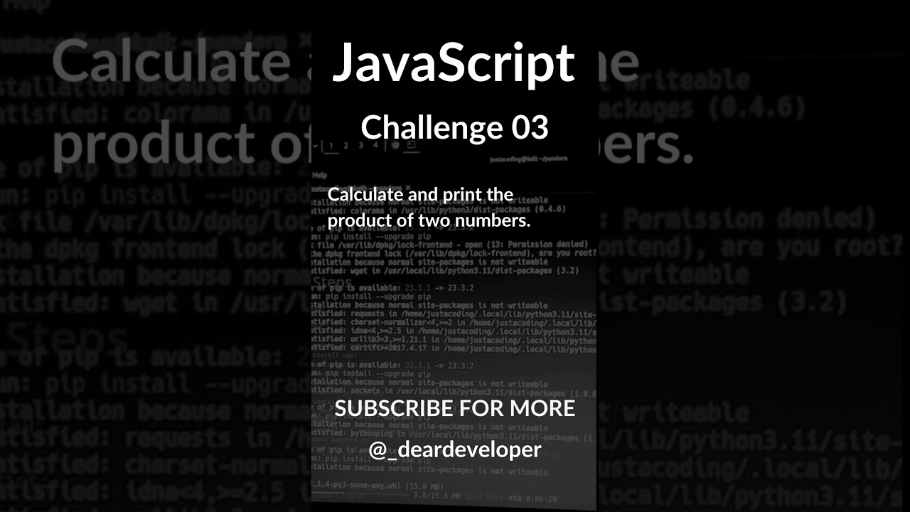 JavaScript Challenge 03