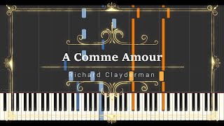 Richard Clayderman - A Comme Amour (Sheet Music, MIDI,) by Roxette نوتة