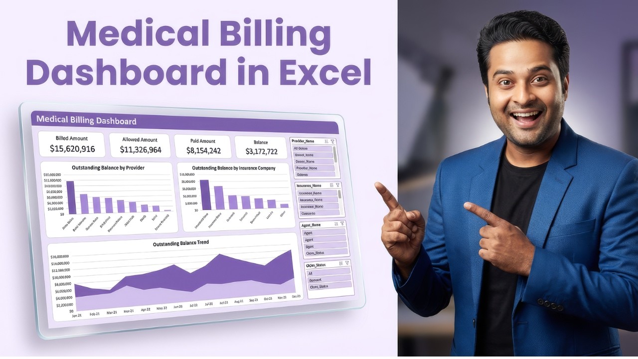 How to Create a Medical Billing Dashboard in Excel Step by Step