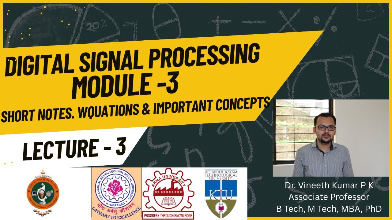 DSP Module 3 Smart Exam Preparation |DFT Properties & Radix-2 FFT Algorithm |VTU KTU Anna University