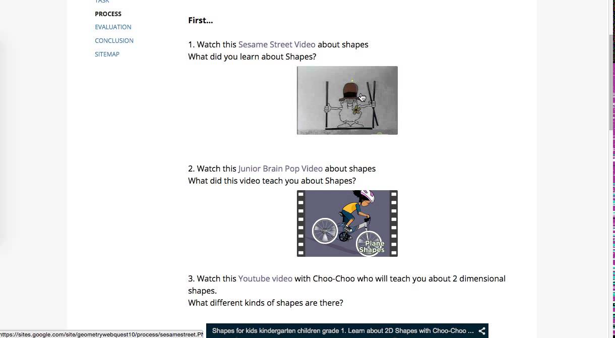 Instructor's Guide for Using Geometry Webquest