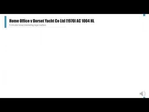 [Case Law Tort] ['omission'] Home Office v Dorset Yacht Co Ltd [1970] AC 1004 HL