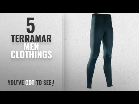 Top 10 Terramar Men Clothings [ Winter 2018 ]: Terramar Men's Thermasilk Filament Pant (Black,