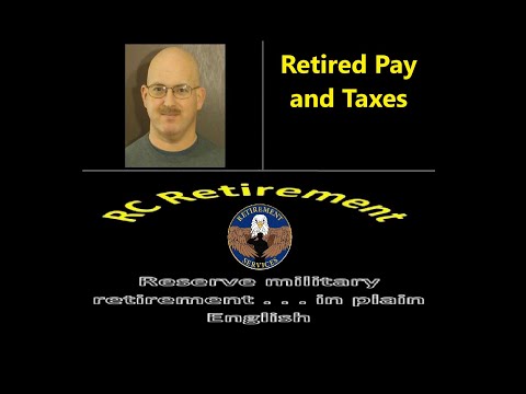 Episode 0147 - Retired Pay and Taxes
