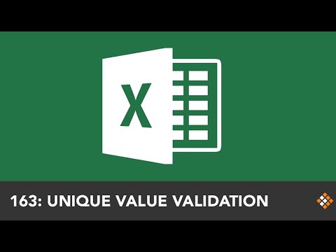 Validate Unique Values in an Excel Table | Everyday Office 053