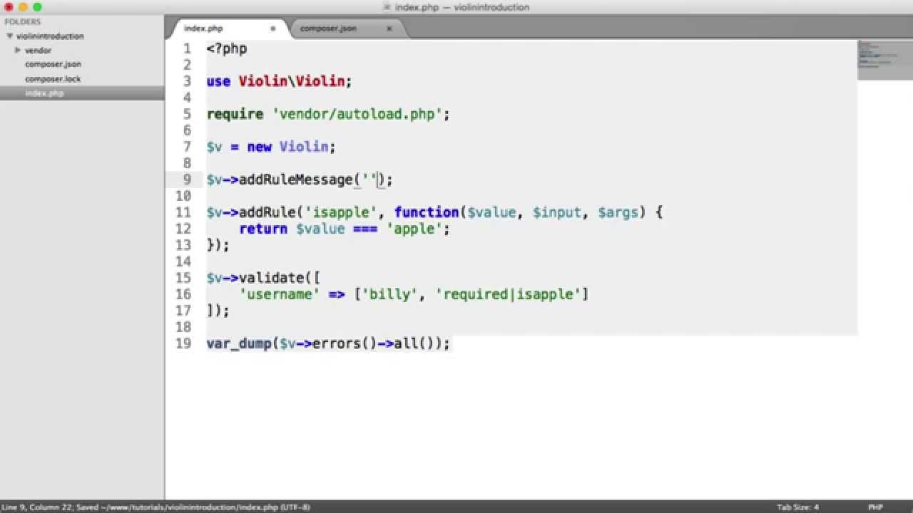 Easy PHP Validation with Violin: Custom Rules (5/6)