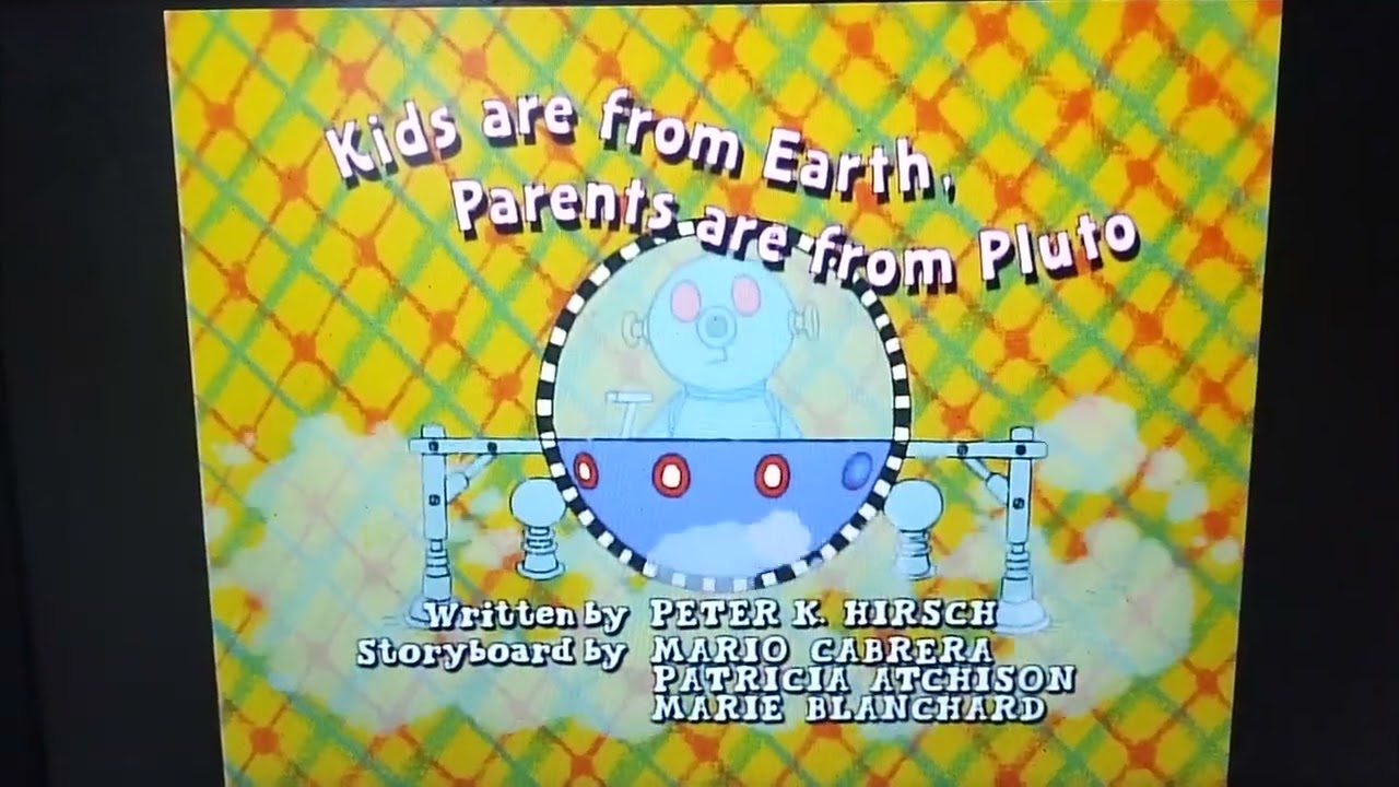 Kids Are From Earth, Planets Are From Pluto Title Card 