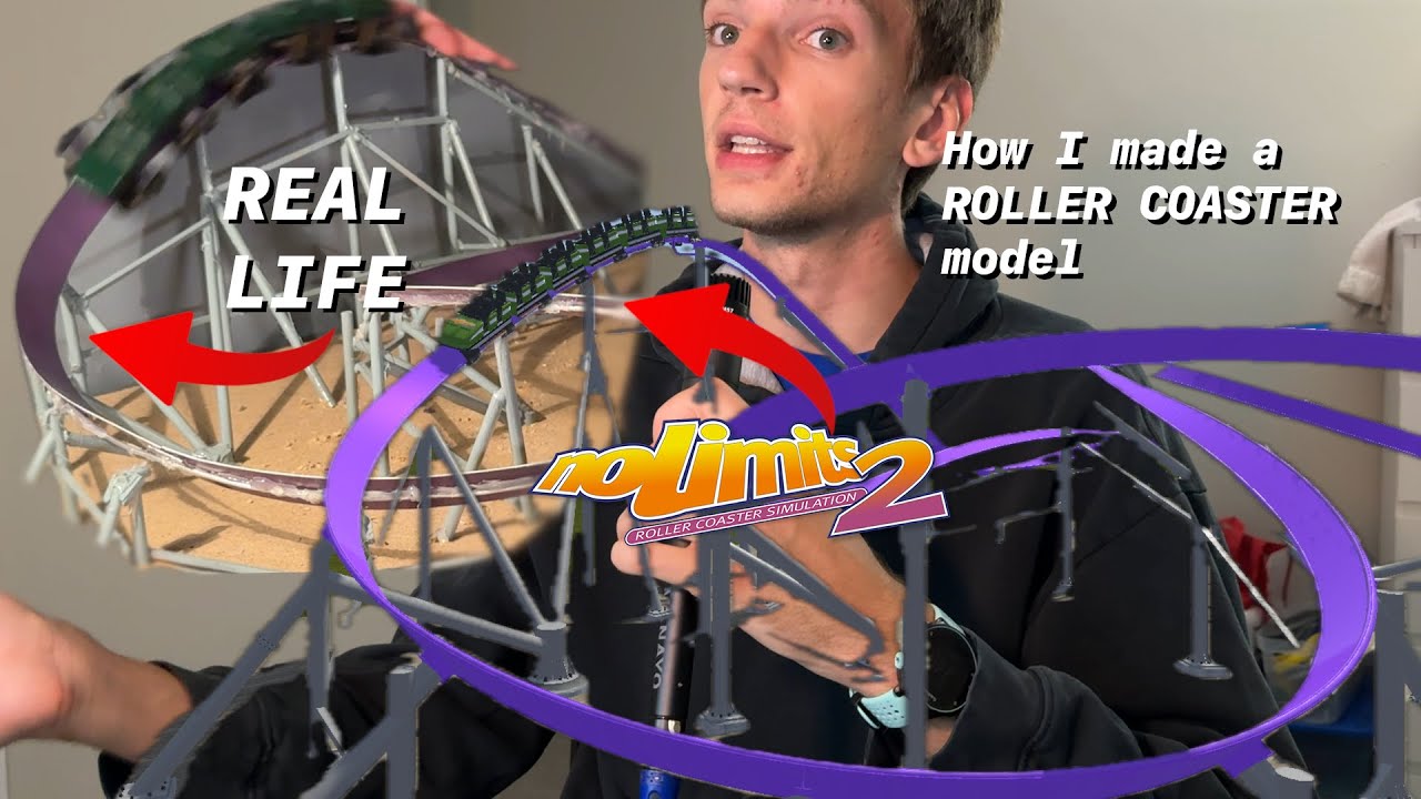 I designed a ROLLER COASTER model on my COMPUTER!
