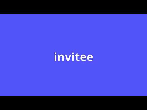 what is the meaning of invitee