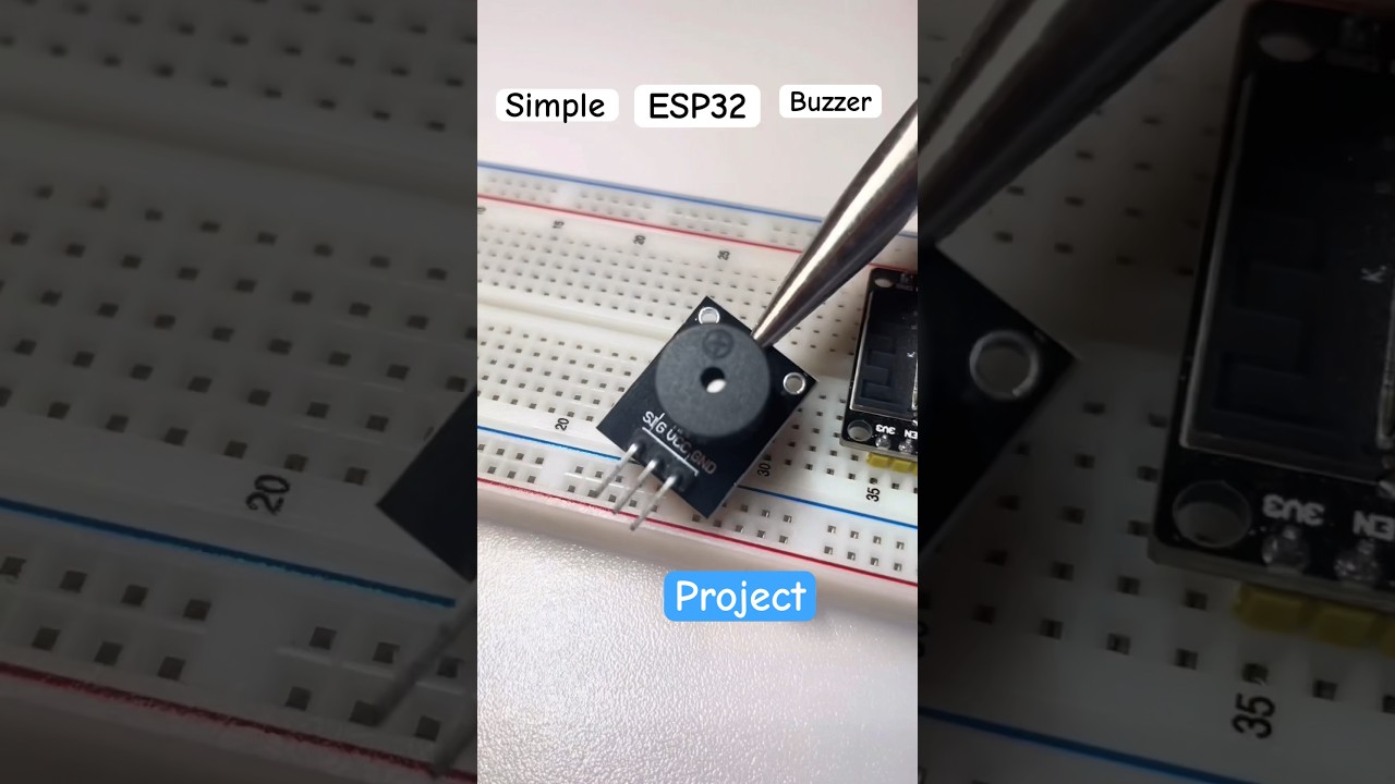 Easy ESP32 Active Buzzer Project for Beginners #arduino #electrician #electronics #engineering #diy