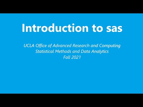 Introduction to sas