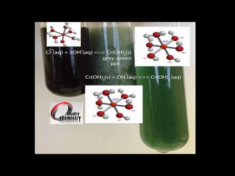 Complex Ions: Adding ammonia solution to chromium (İ) nitrate