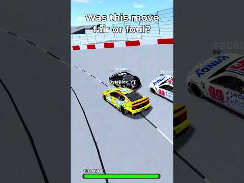 Was this racing move fair or foul? - RoStock Racing | #nascar #roracing #roblox #rostock