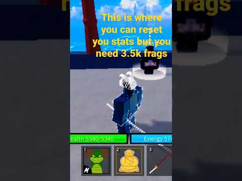 How to reset you status on blox fruit
