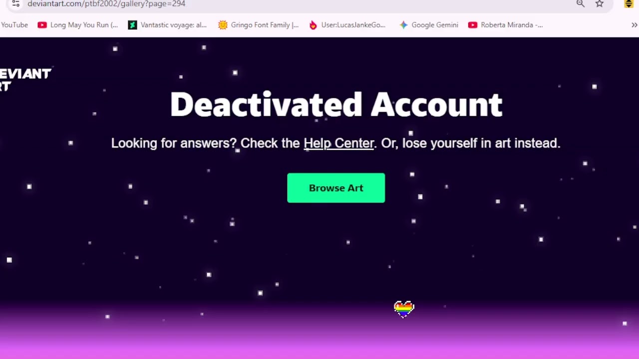 FINALLY @Ptbf2002  GOT BANISHED FROM DEVIANTART!!!! YES!!!! #justicebedone #victory #yes