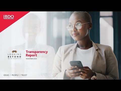 Transparency Report 2023 | BDO