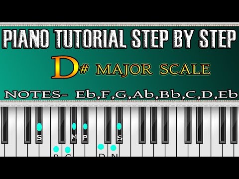 D# Major Scale Piano Notes Step by Step 🎹 D Sharp Major Piano Tutorial🤔 Harmonium Scale😲🤫🤫