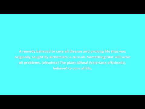 what is the meaning of panacea